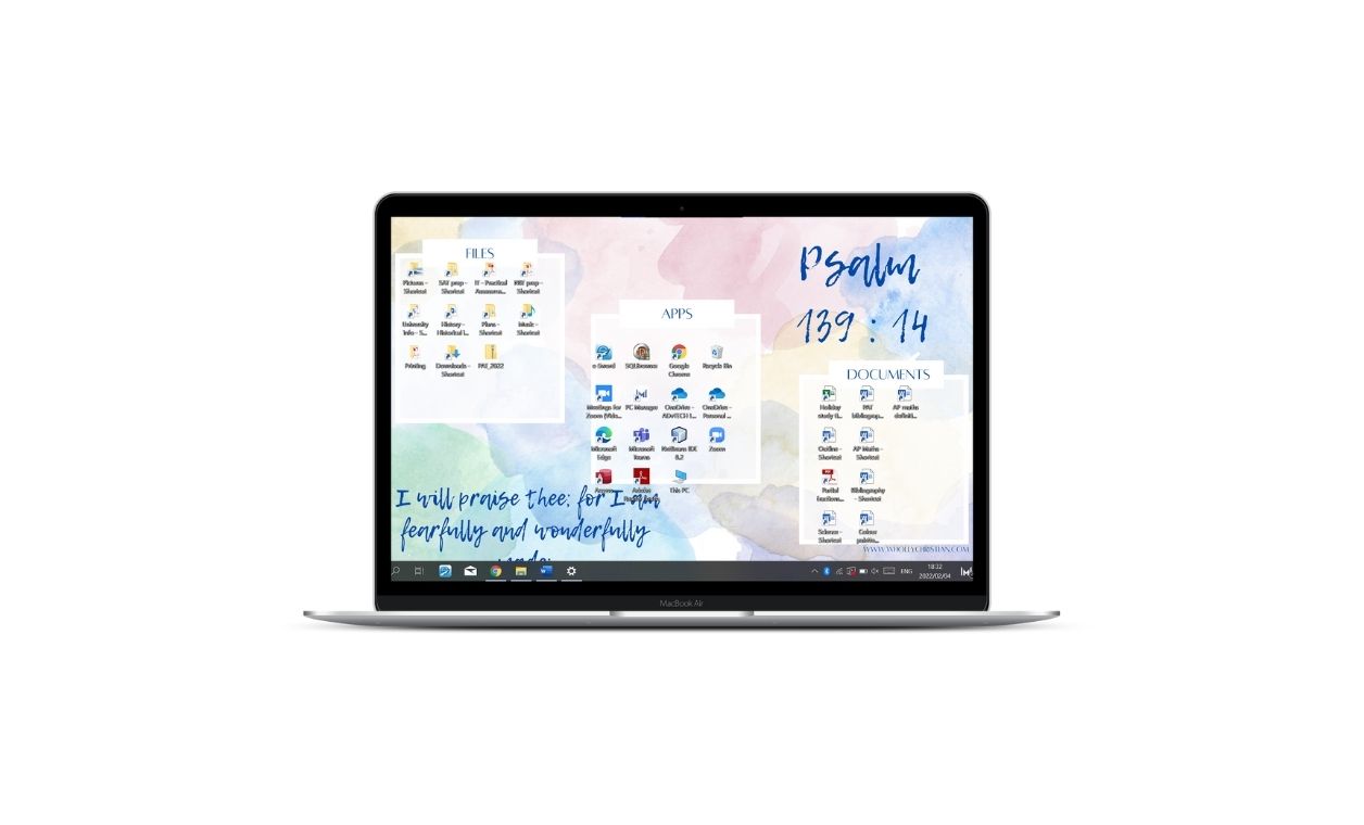 How to organize your desktop | Wholly Christian